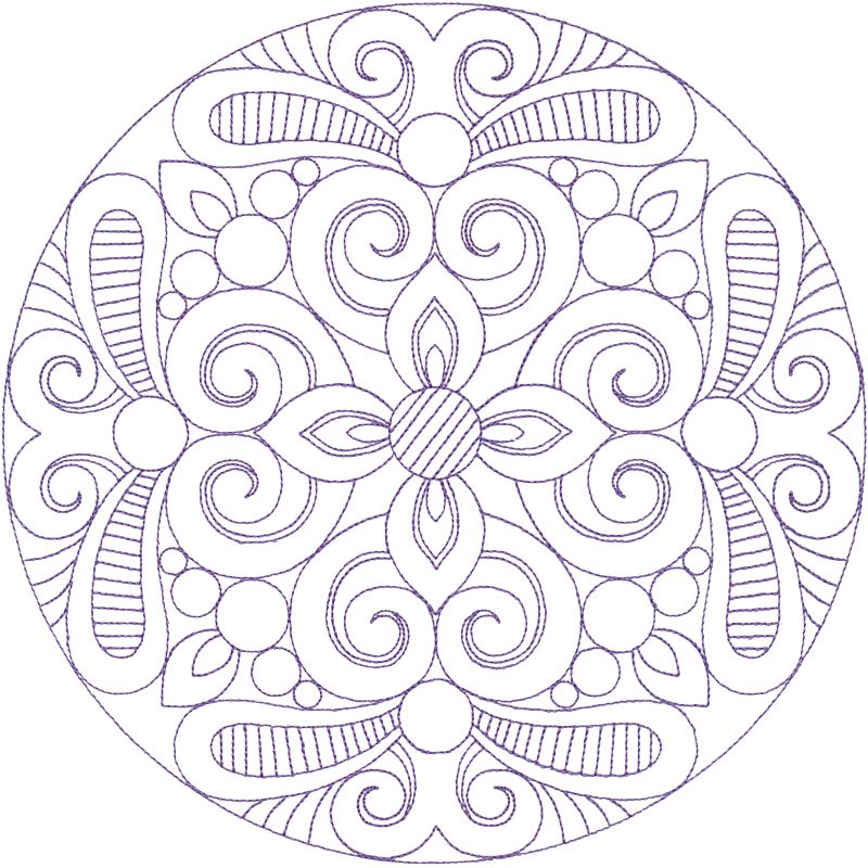 Modern Swirls Jumbo Circle