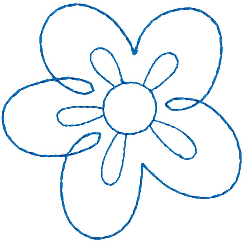 Quilt Line Flower 2