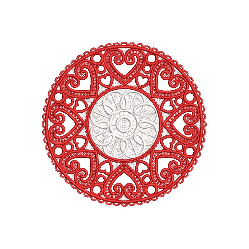 Valentines Doily Fsl