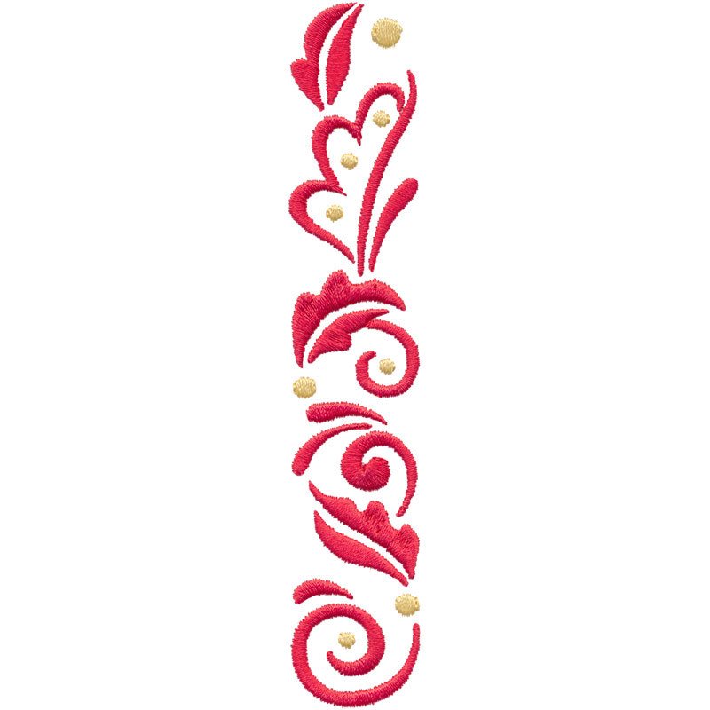 Small Fancy Swirl Border