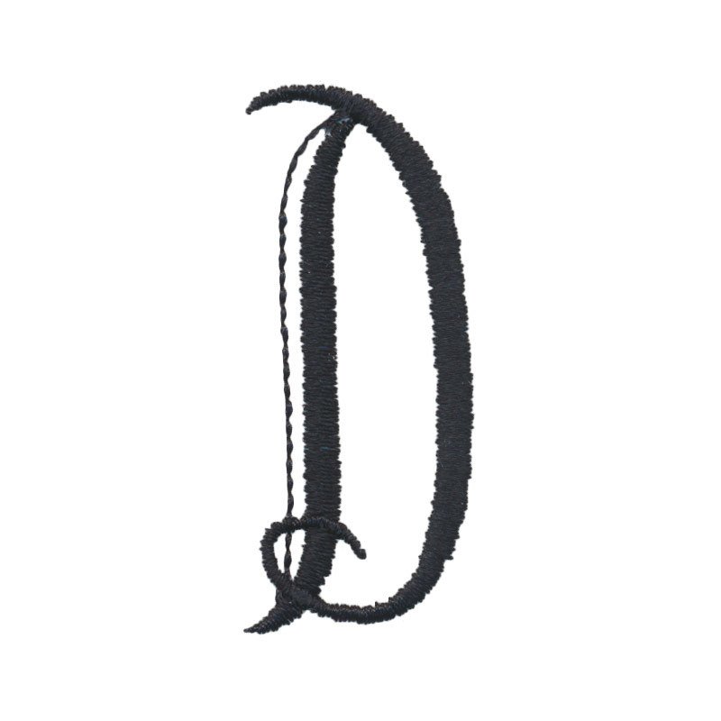Essential Monogram Side Letter D