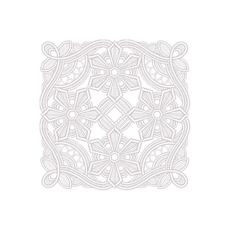 Square Snowflake Doily FSL
