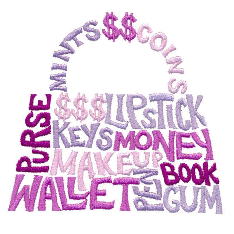 Word Art Purse word-art-purse