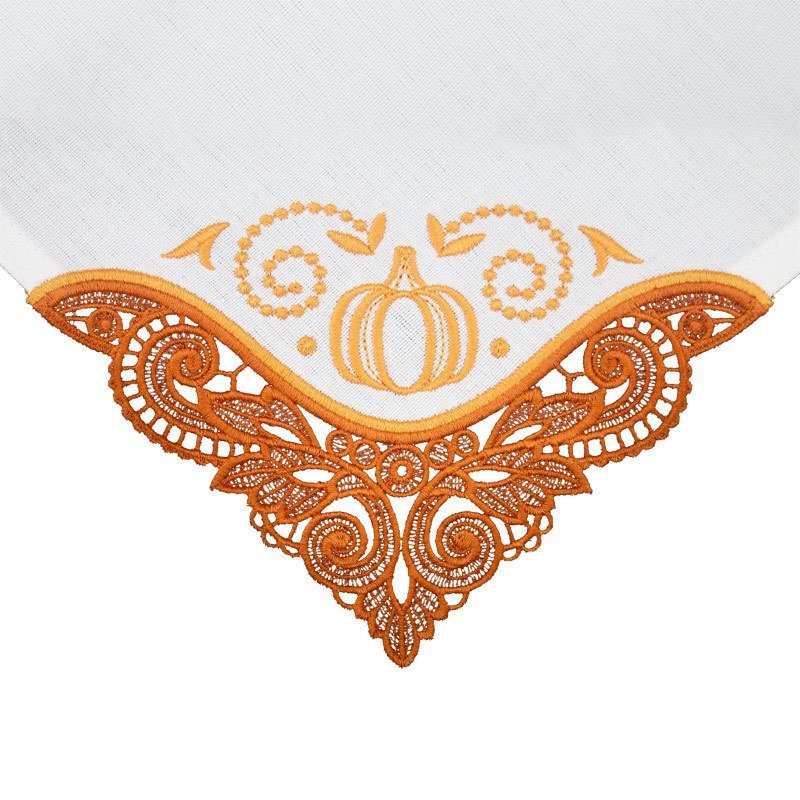Pumpkin Tablecloth Corner FSL
