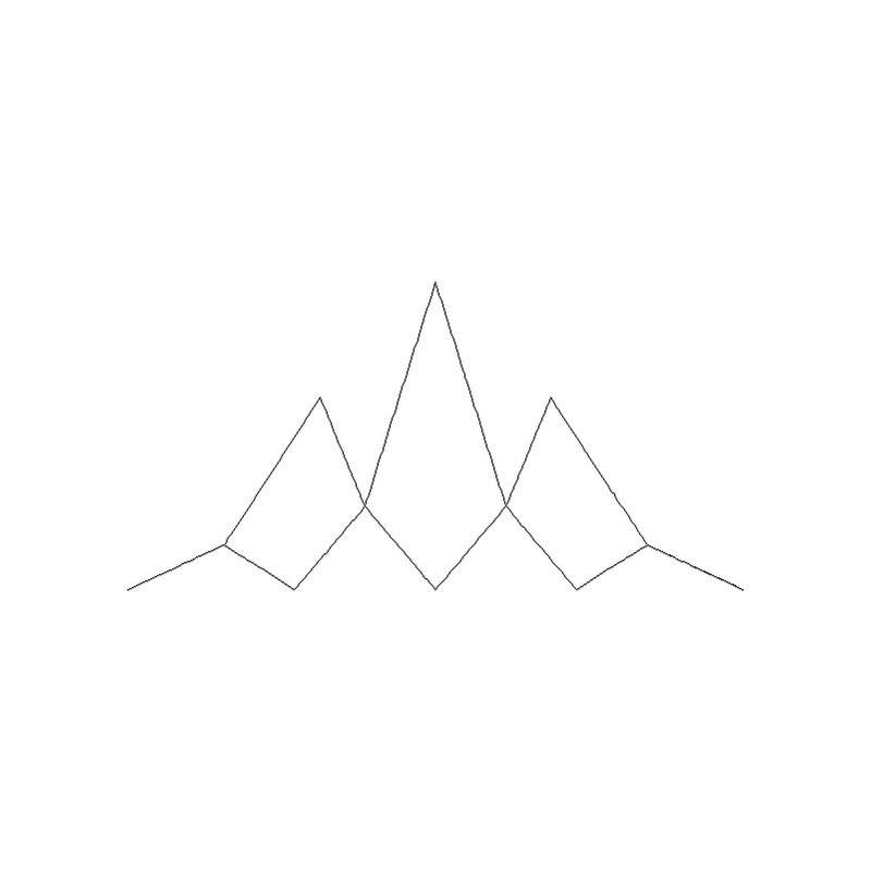 Geo Diamonds Triangle