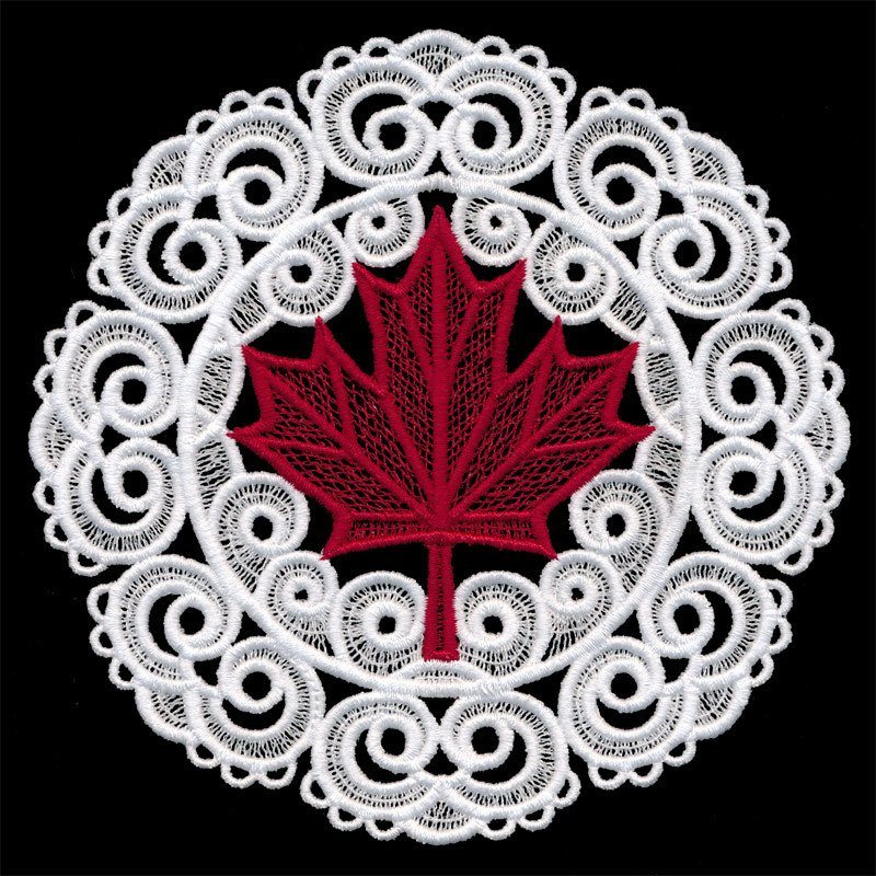 Maple Leaf Doily Fsl