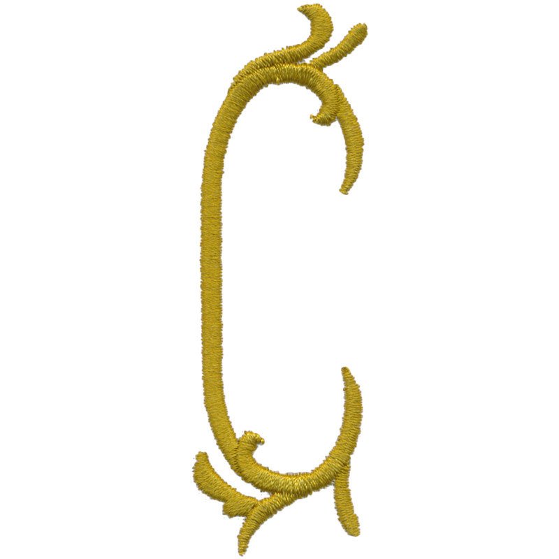 Royal Bee Monogram Center Letter C