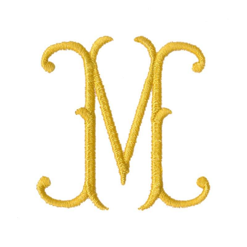 Royal Bee Monogram Side Letter M