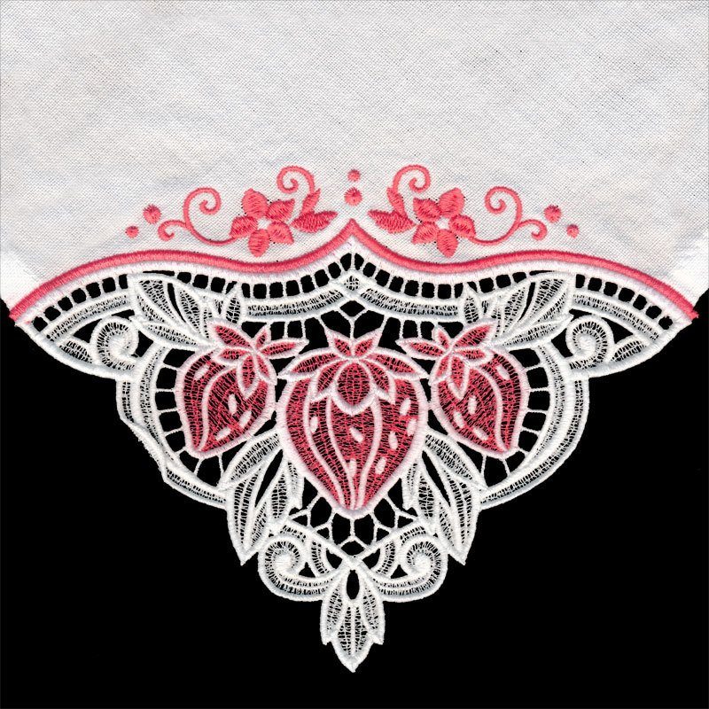 Strawberry Tablecloth Corner FSL