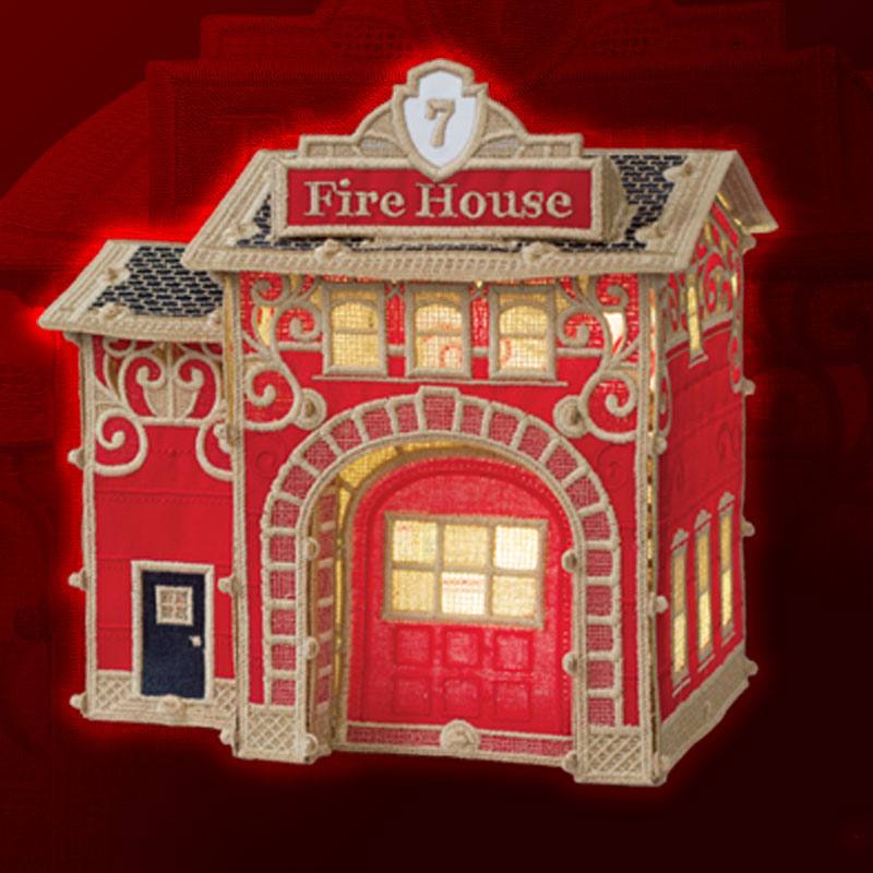 Winter Village Freestanding Firehouse