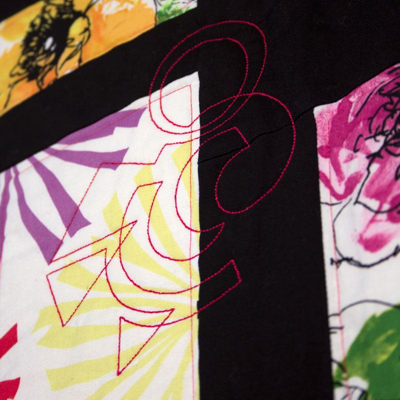 Modern Continuous Line Quilting