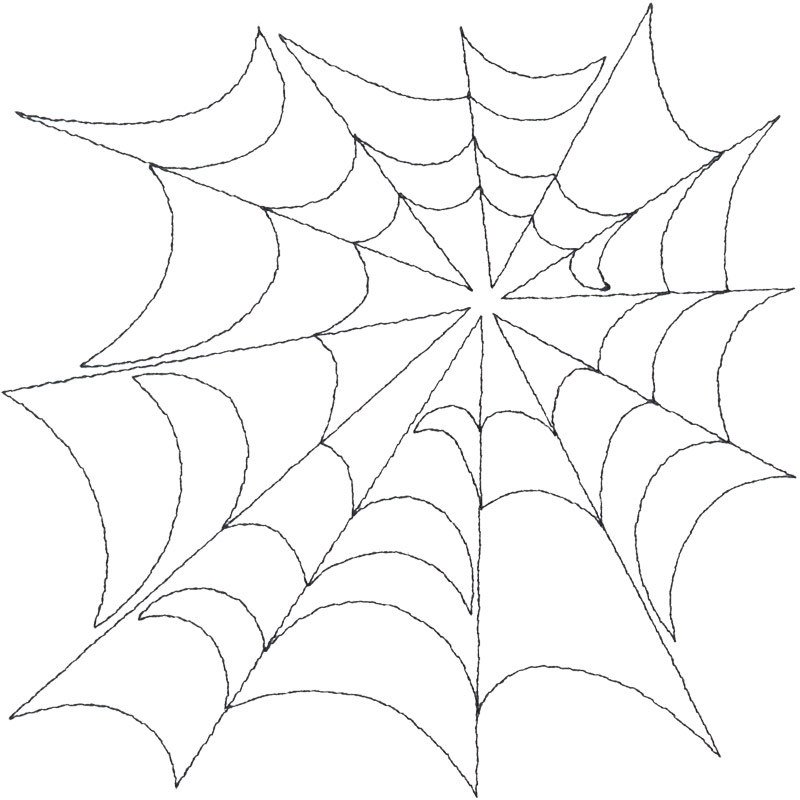 Continuous Spider Web Square