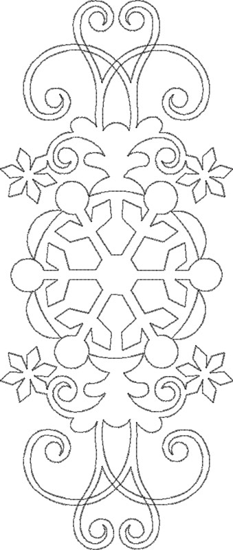 Snowflake Motif Single Run