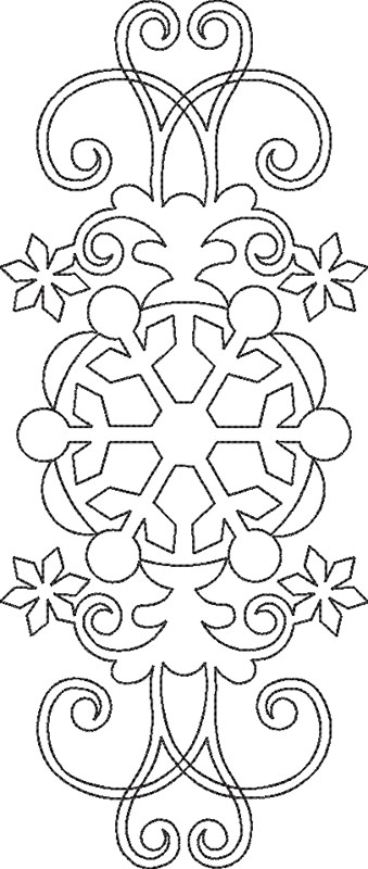 Snowflake Motif Triple Run