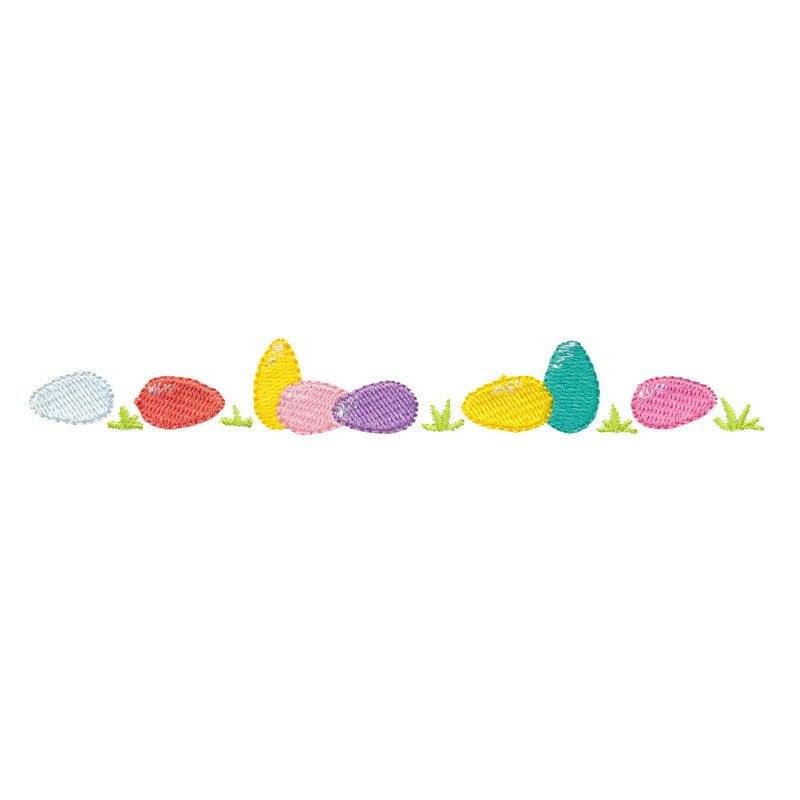 Easter Eggs Border Clipart