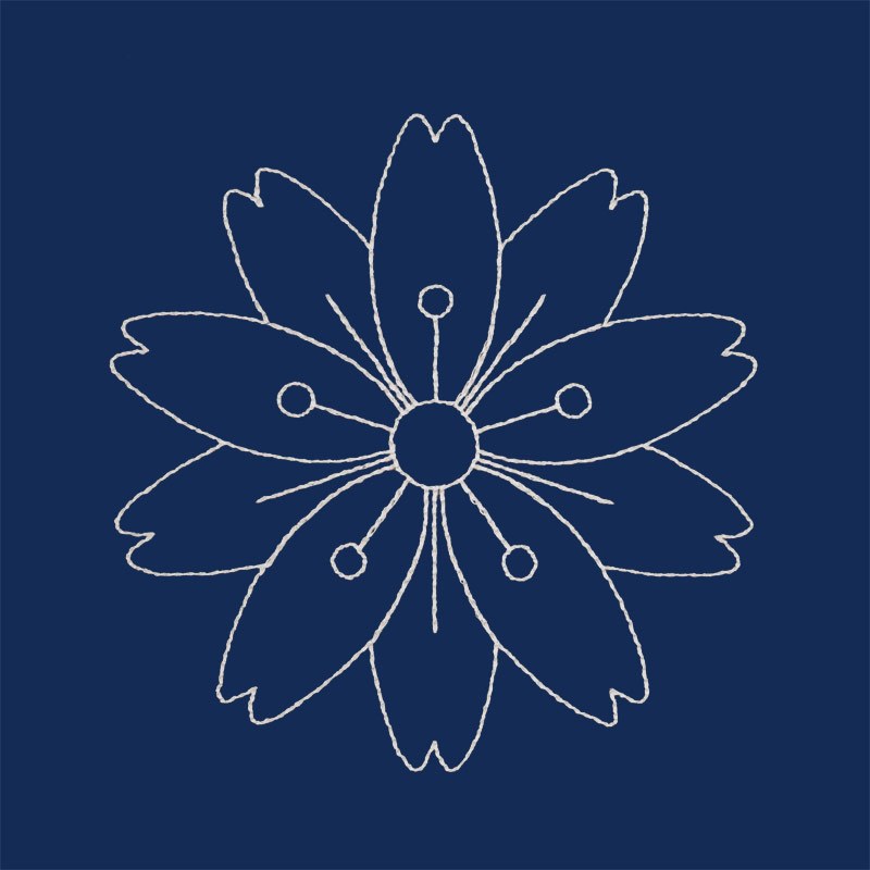 Sashiko Flower 2