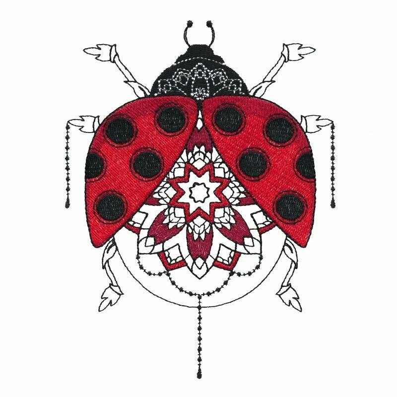 Ladybug Mandala