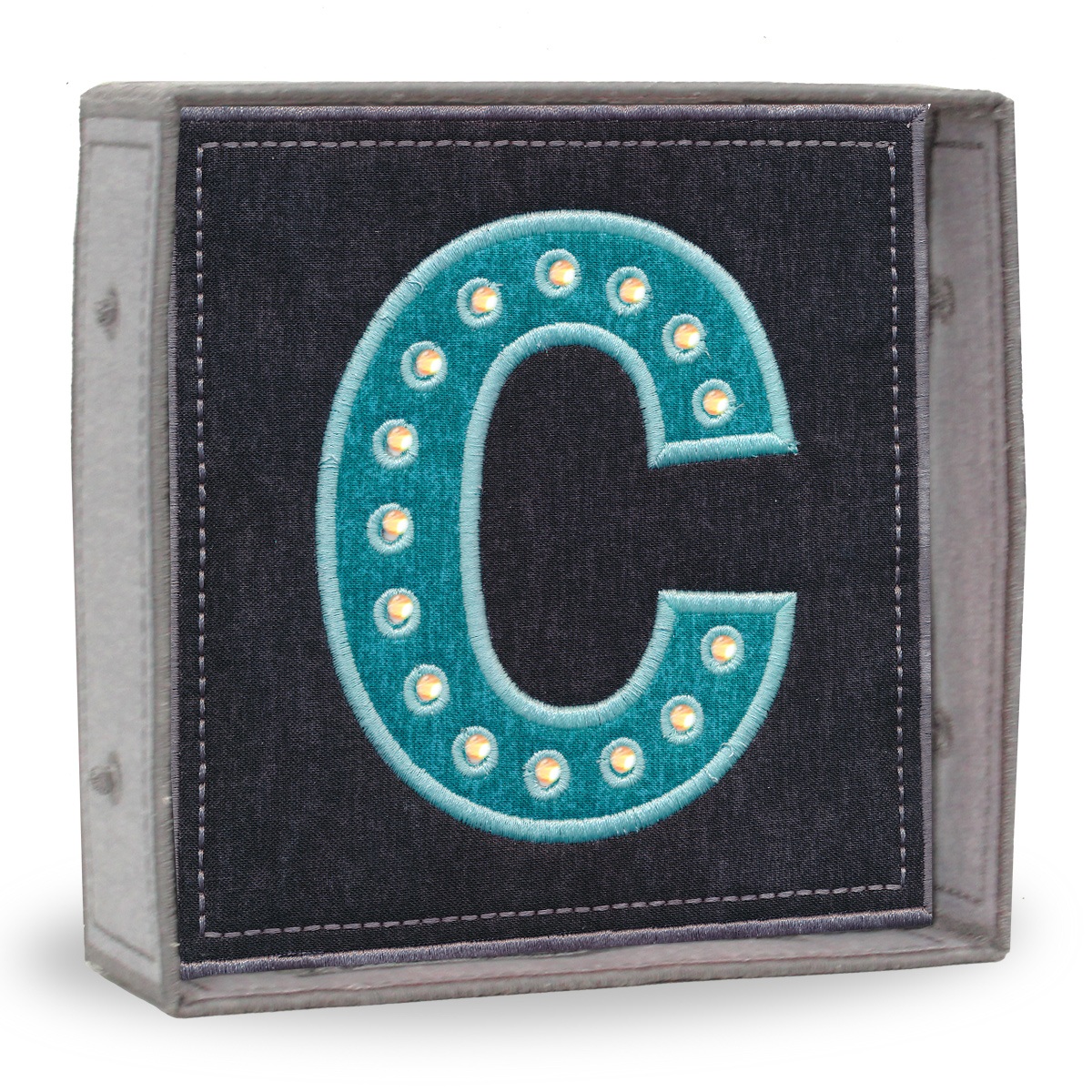 Freestanding Lighted Letter C