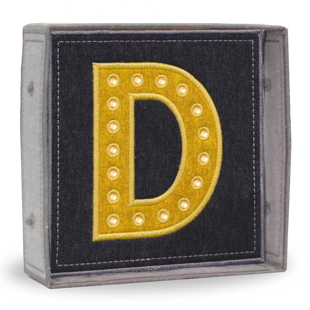 Freestanding Lighted Letter D