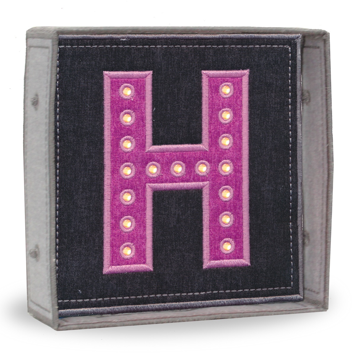 Freestanding Lighted Letter H