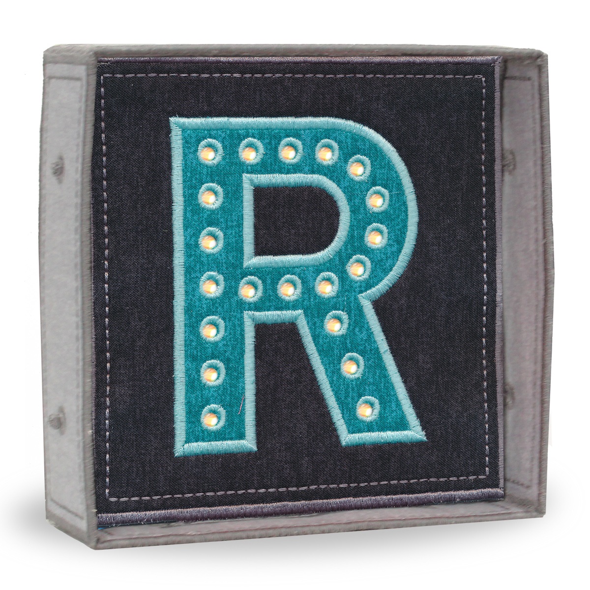 Freestanding Lighted Letter R