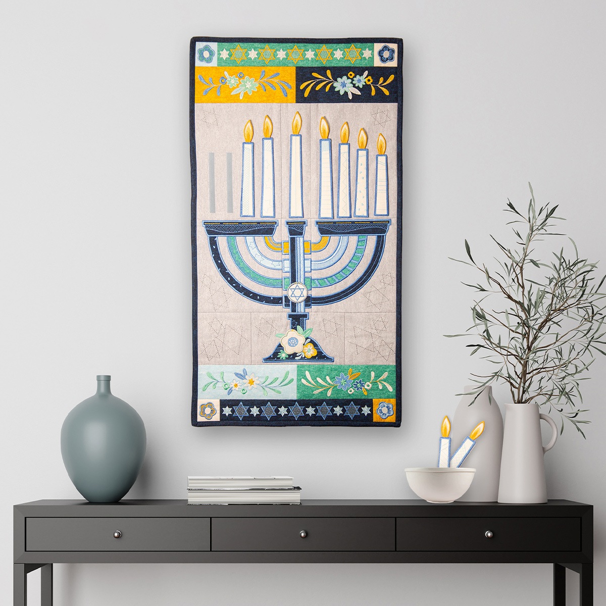 Light The Menorah Wall Hanging