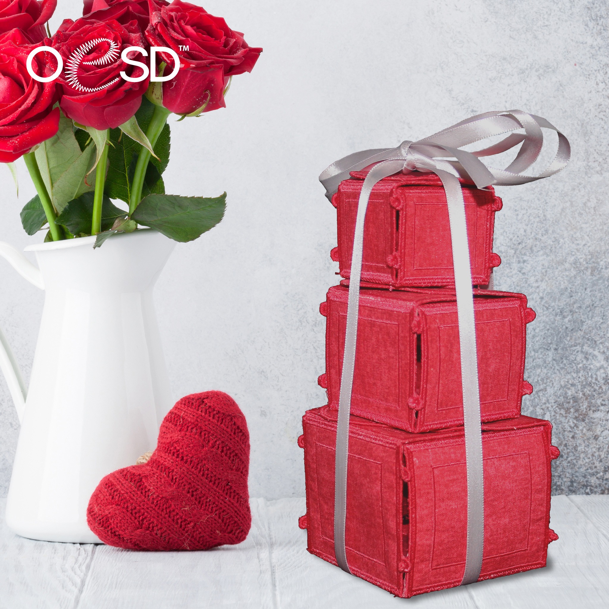Freestanding Heart Gift Boxes