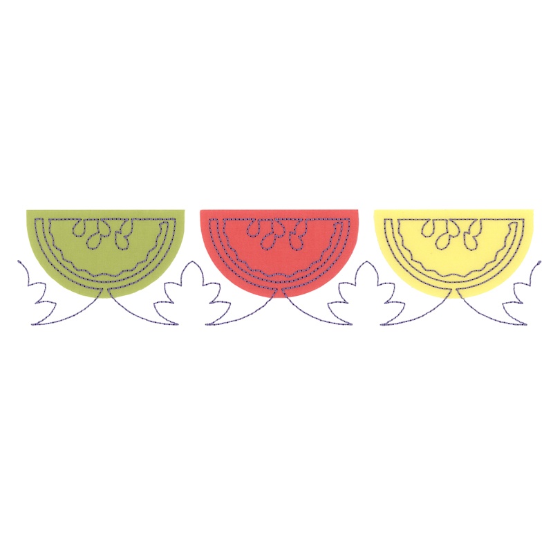 Watermelon Applique Border