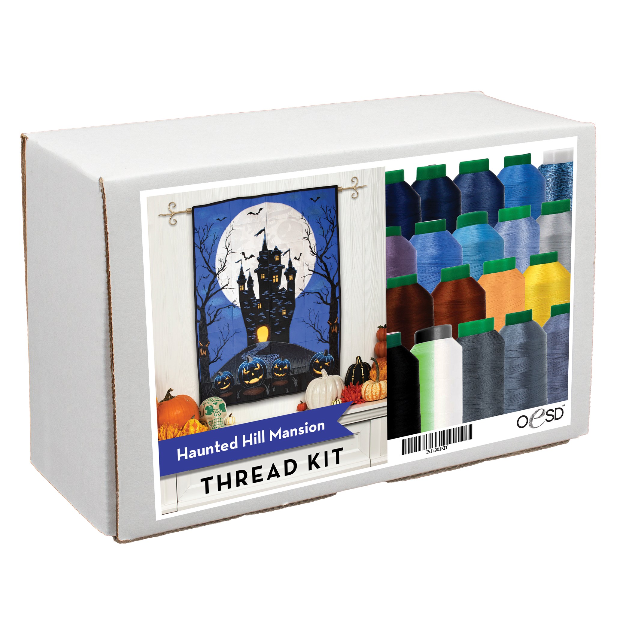 Haunted Hill Mansion Tiling Scene Thread Kit