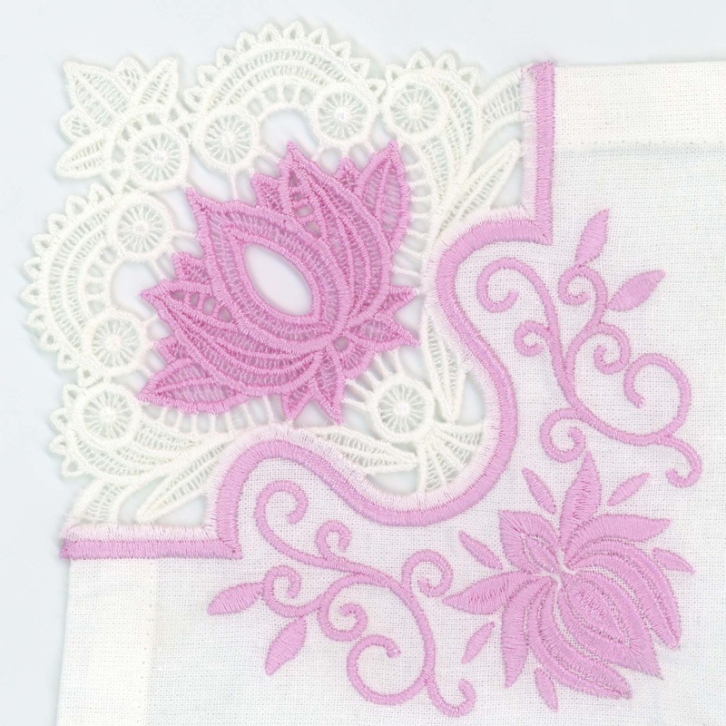 Floral Napkin Corner 3 FSL