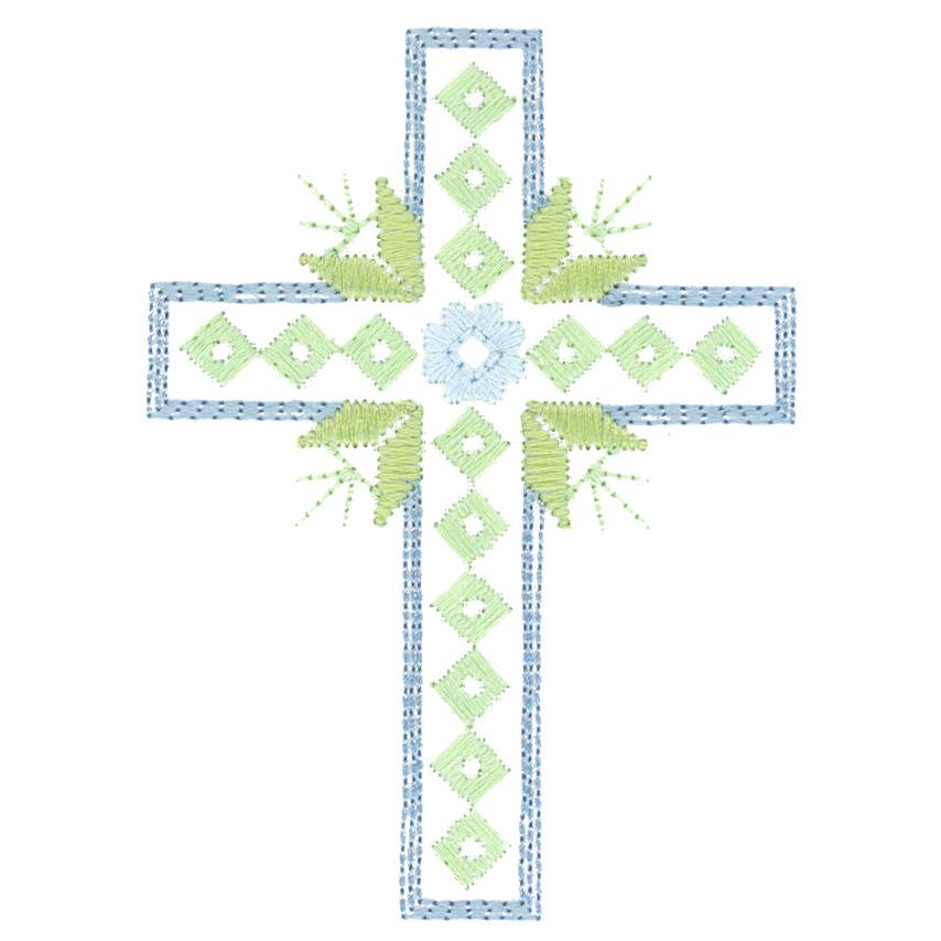 Linen Small Cross