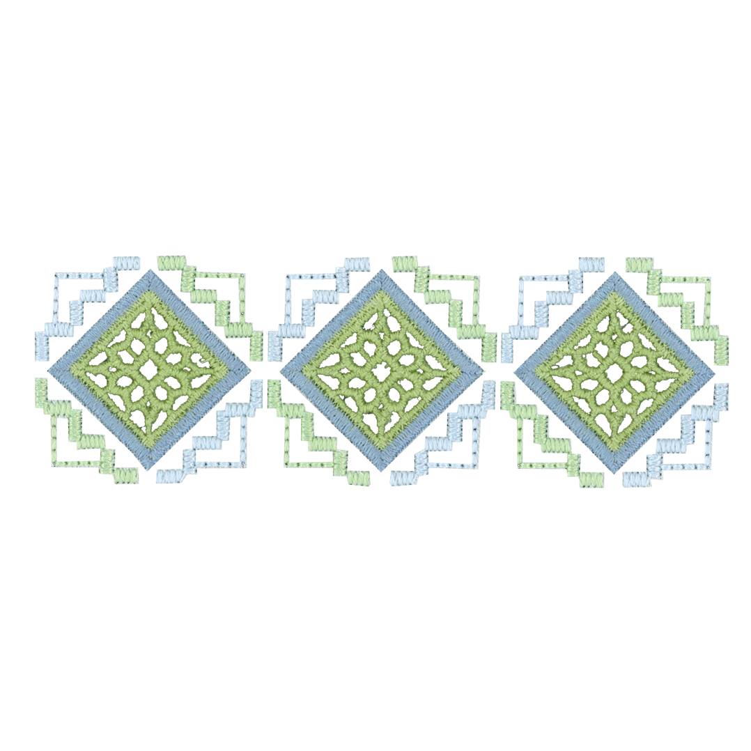 Linen Cutwork Border