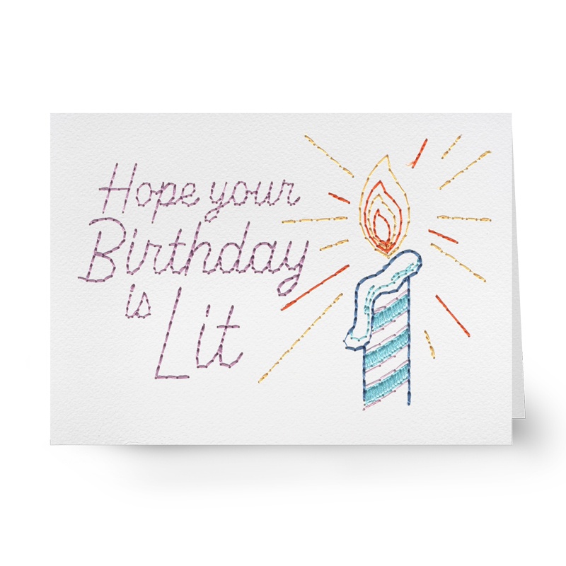 Hope Your Birthday Is Lit Card A6