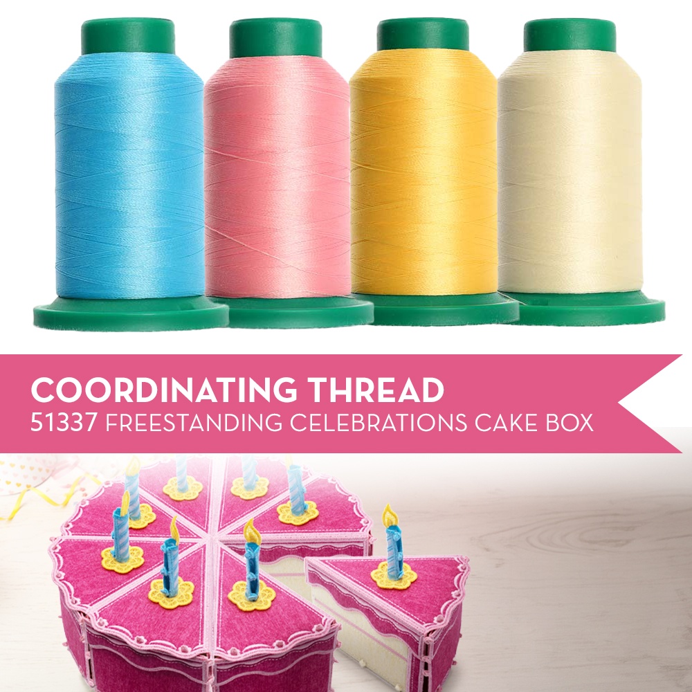 Freestanding Celebrations Cake Box 51337 - Coordinating Thread