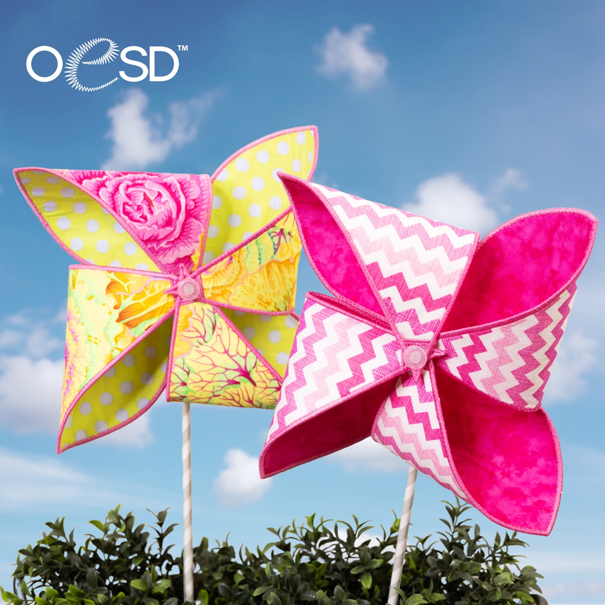 Freestanding Patriotic Pinwheel