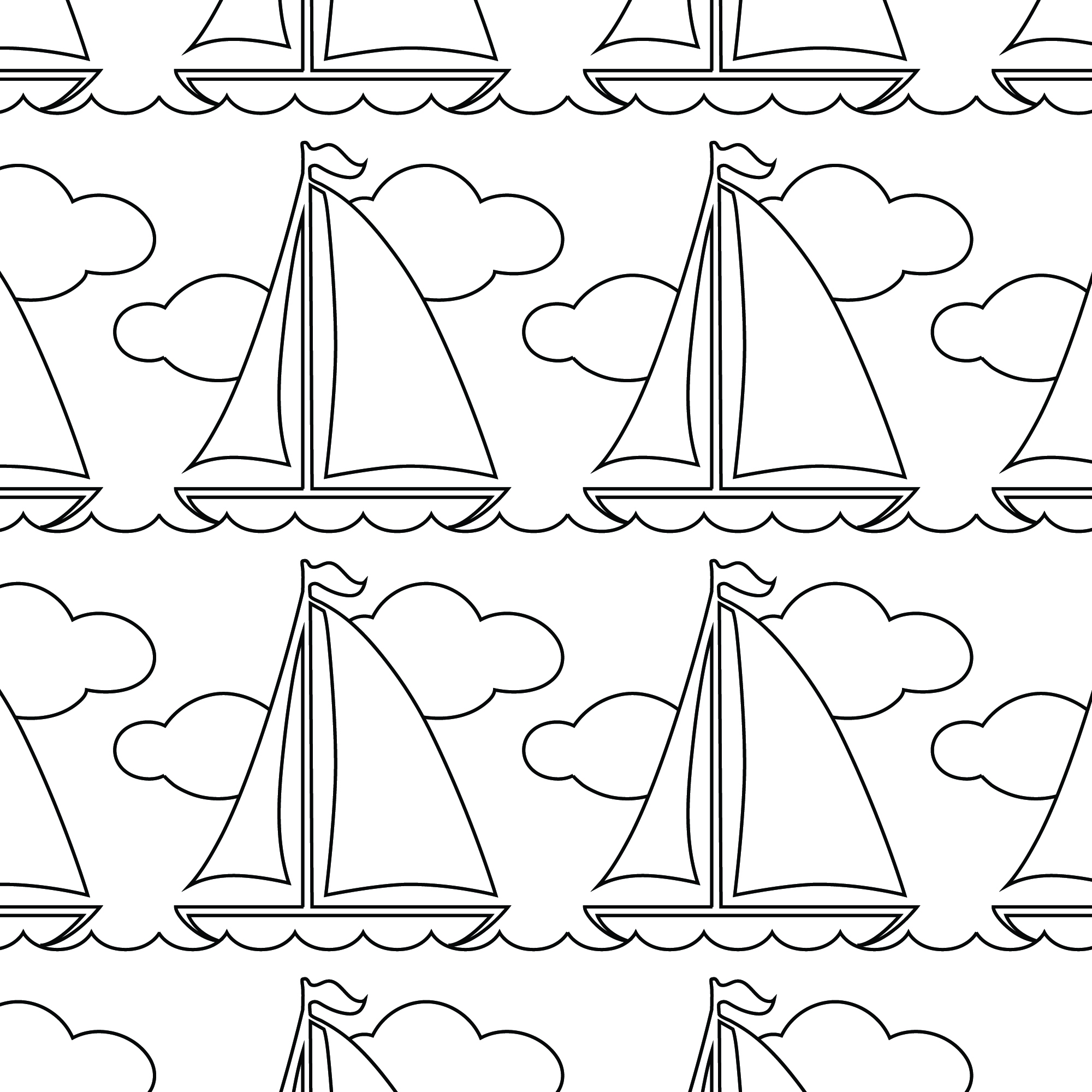 Nautical 1 Straight Border 1 | LA80272-05