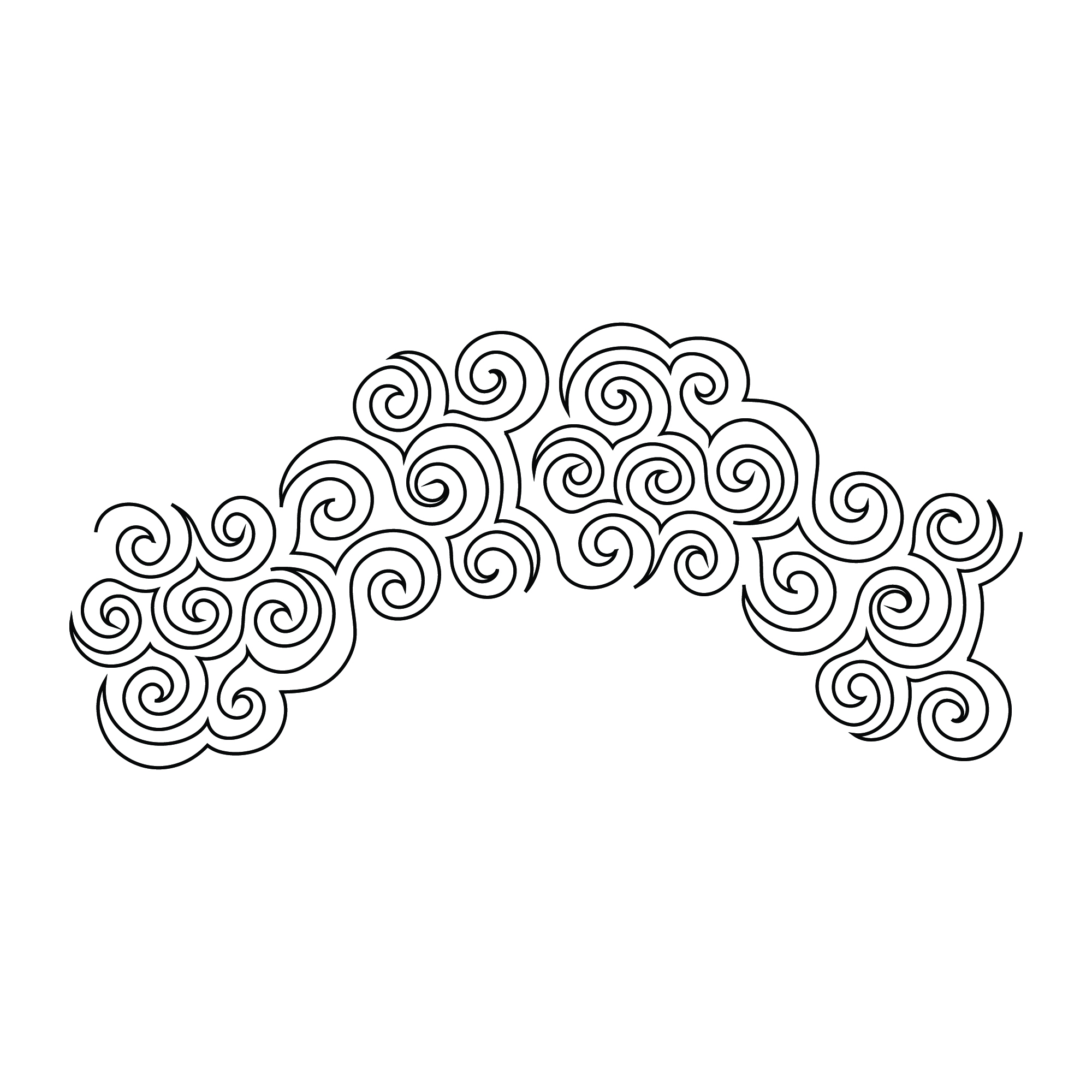 single swirl pattern