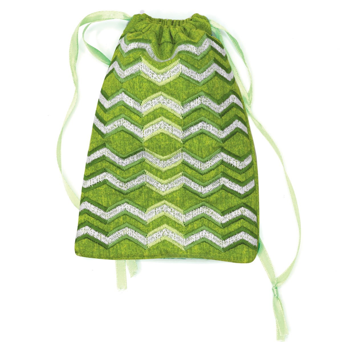 Tapestry Drawstring Bag Green