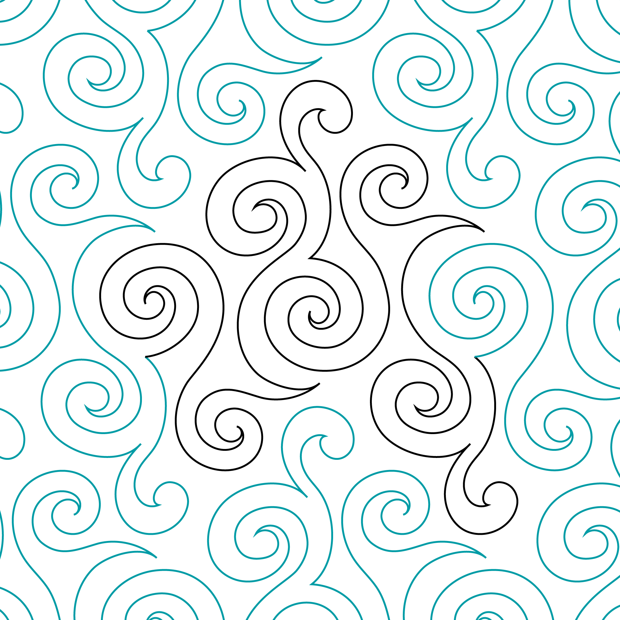 single swirl pattern