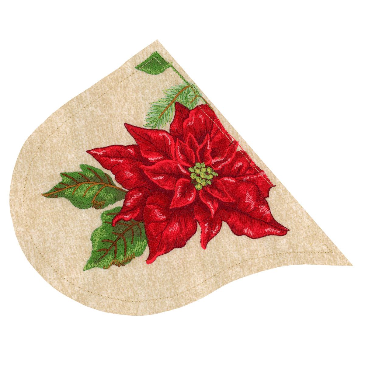 Poinsettia Stocking Tile 5