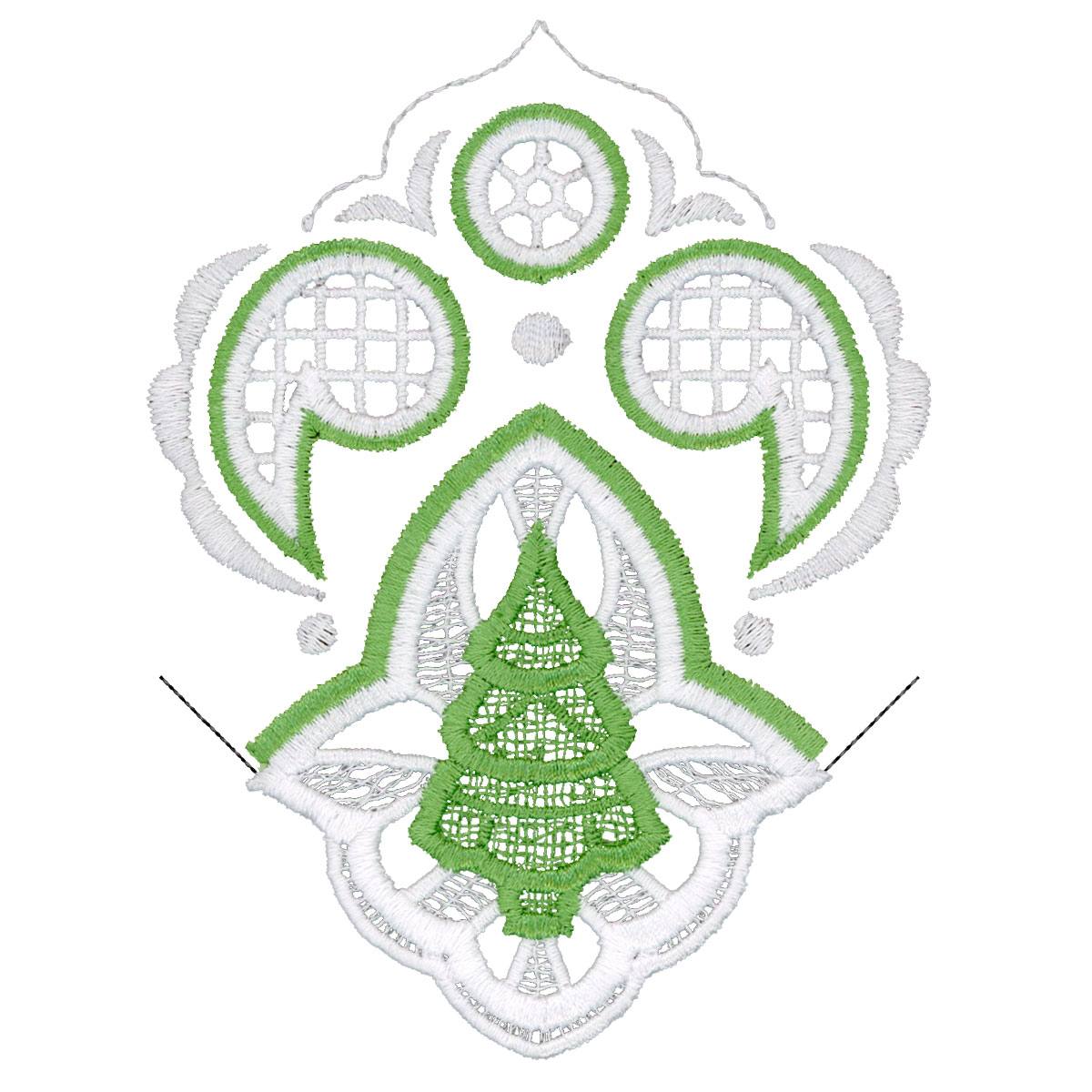 Christmas Cutwork Napkin Corner FSL