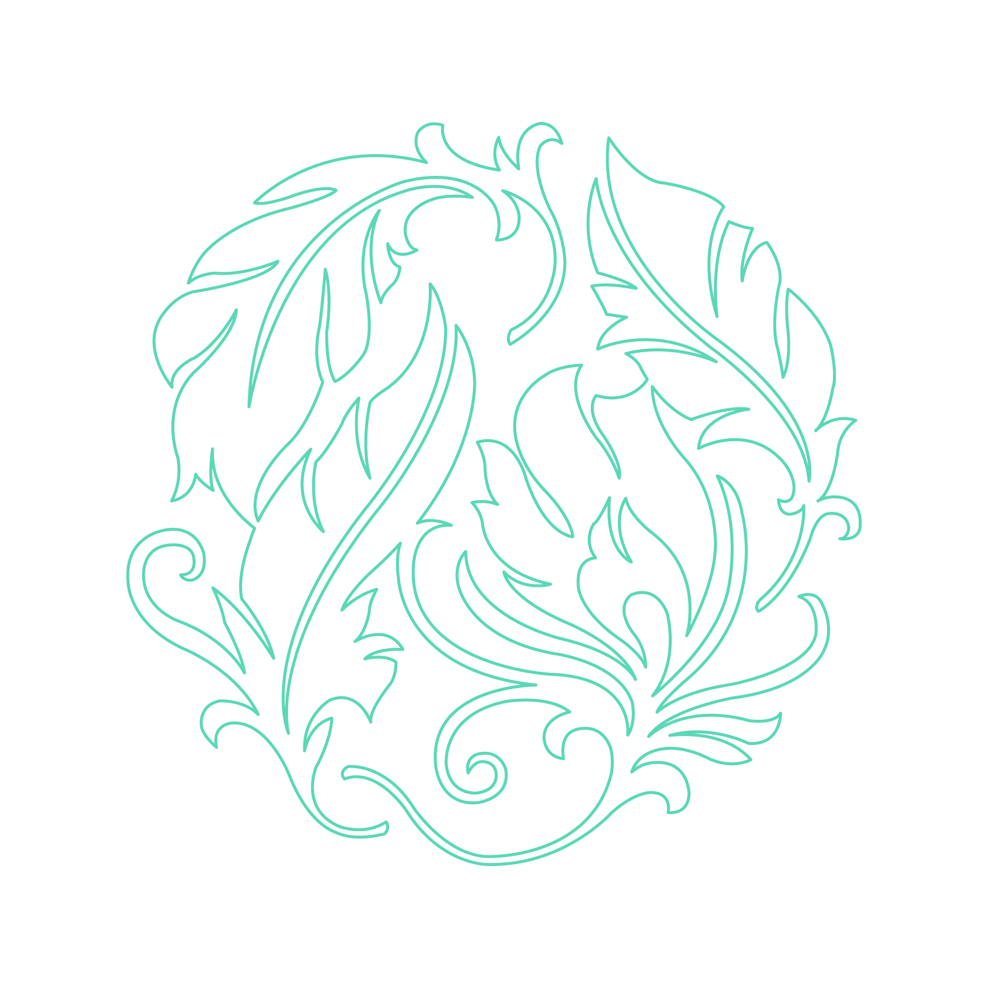 Feather Frills Circle