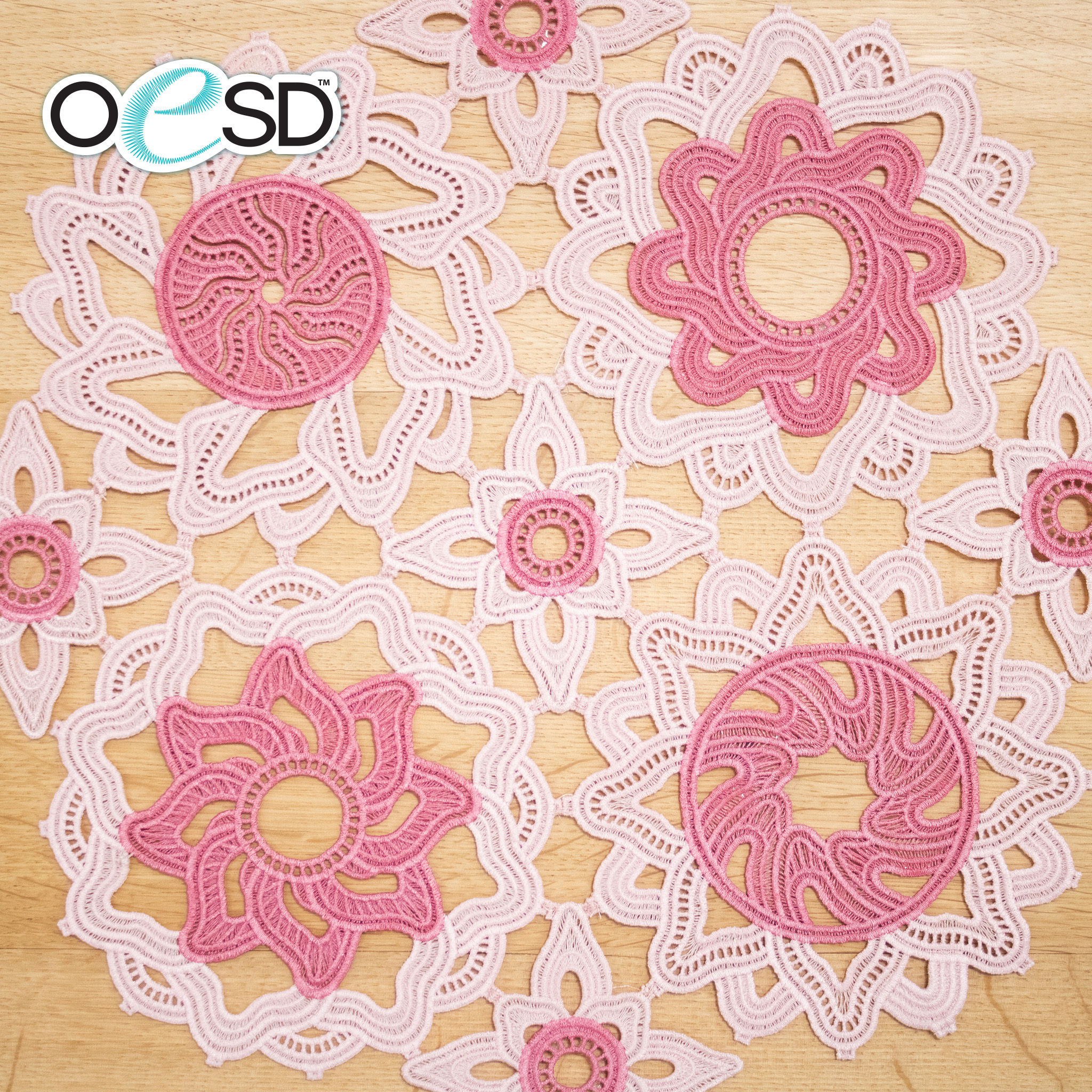 Freestanding Buildable Flower Doilies