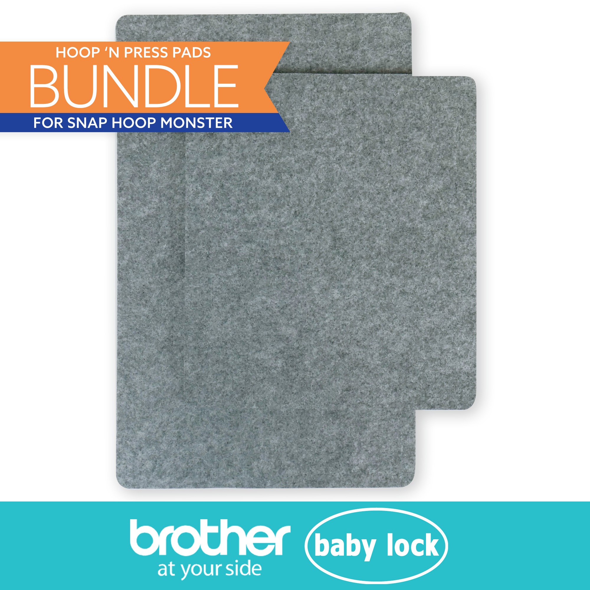 Hoop 'n Press Pads - 2pcs Bundle for 10.5" Snap Hoop Monster - Baby ...