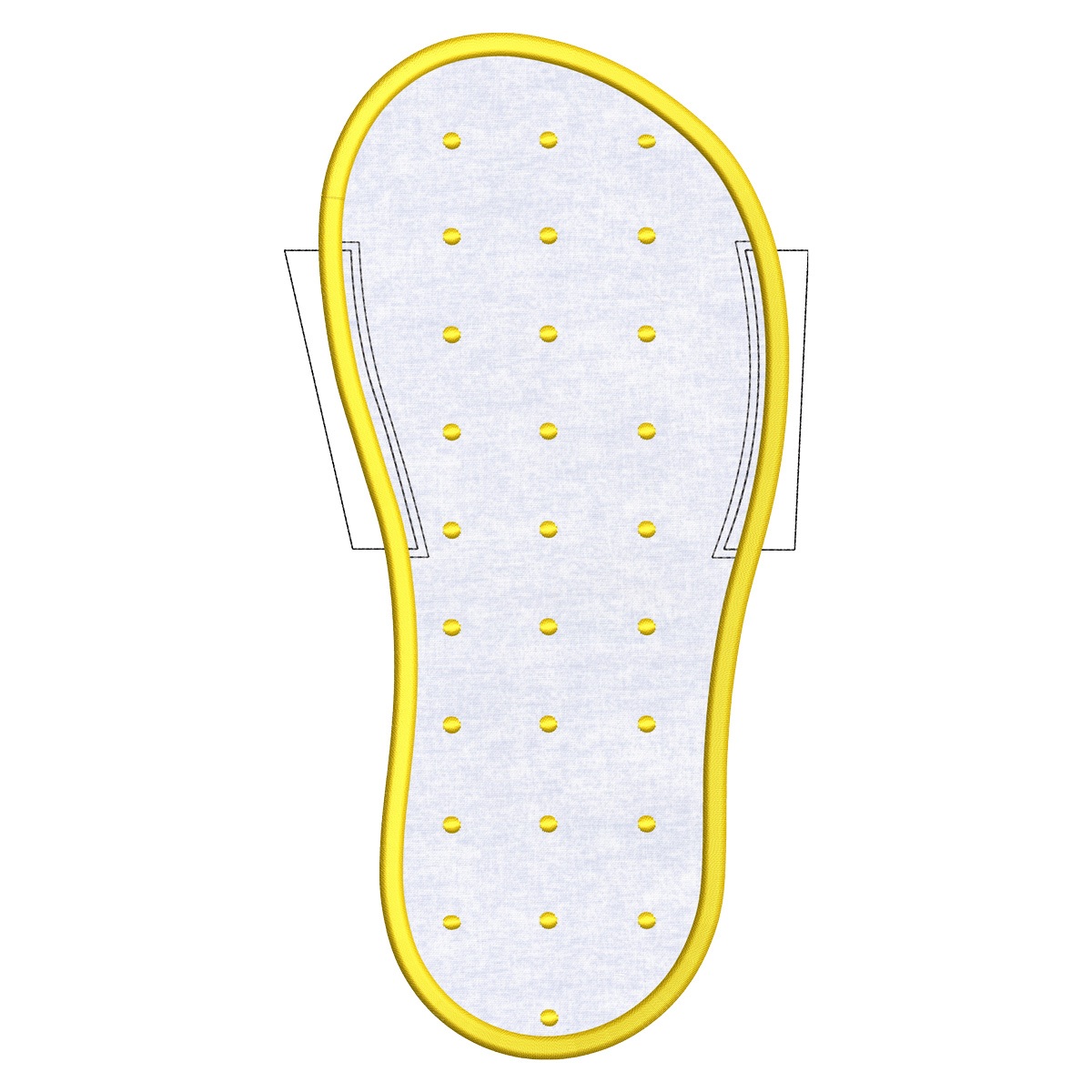 Large Right Slipper Sole