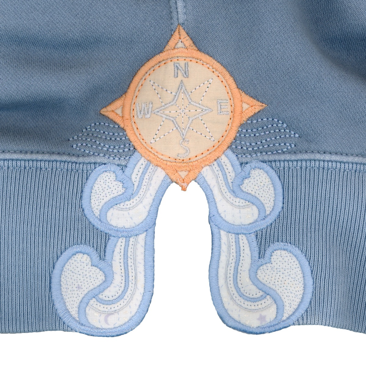 Split Seam Applique Compass