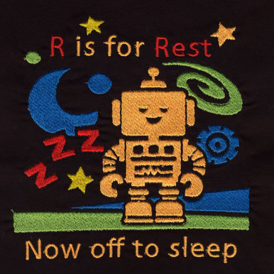 R is for Rest, Now off to Sleep