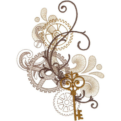 Steampunk Key & Gears