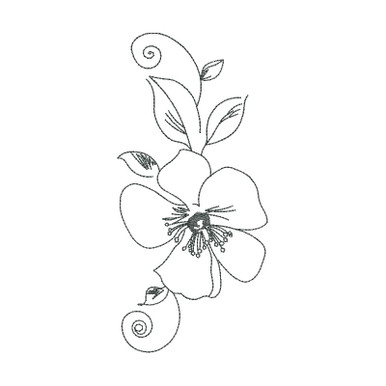 Flower & Vines Linework 3