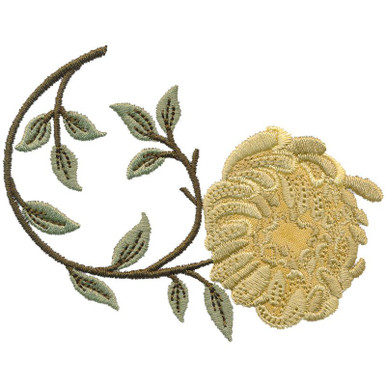 Gold Mum 1 Applique
